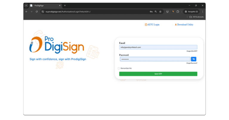 How to Apply Pan Base DSC in Prodigisign. Step-by-step process for ...